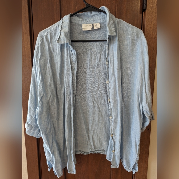 Rachel Zoe | Tops | Rachel Zoe Linen Button Down Shirt | Poshmark